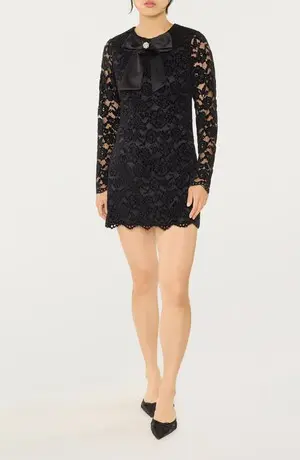 Likely Tyler Long Sleeve Lace Minidress