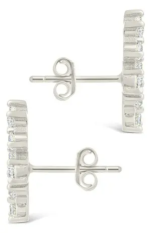 Sterling Forever Cubic Zirconia Ear Crawlers - Silver