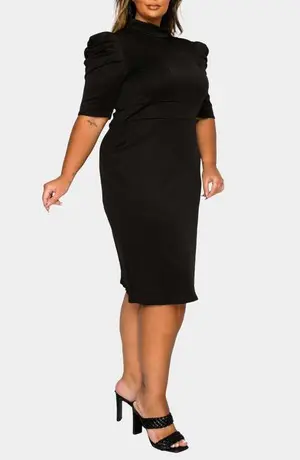 L I V D Astra Sheath Dress - Black