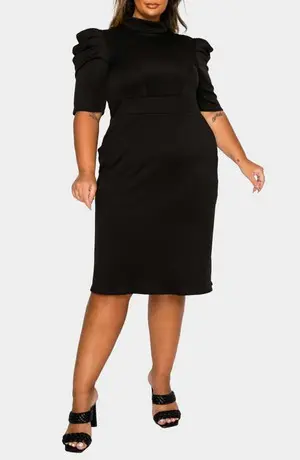L I V D Astra Sheath Dress - Black
