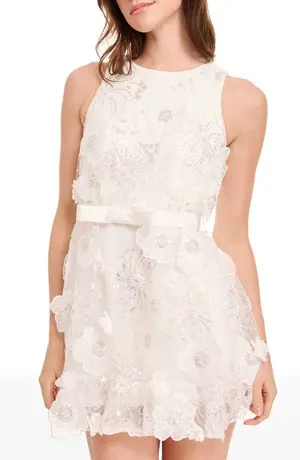 Dress The Population Adeline Sequin Beaded Mini Dress