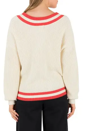 Hurley V-neck Cotton-blend Sweater