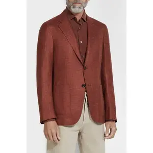 Zegna Houndstooth Cashmere-silk Jacket