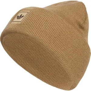 Adidas Trefoil Tall Beanie - Cardboard Brown/black
