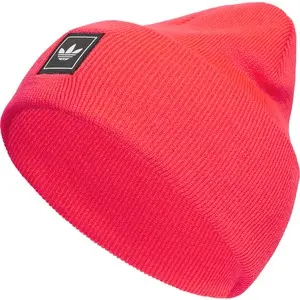 Adidas Trefoil Tall Beanie - Lucid Red/black/white