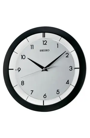 SEIKO Metal Wall Clock - Black