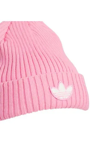 Adidas Chenille Beanie - Semi Pink Glow/white