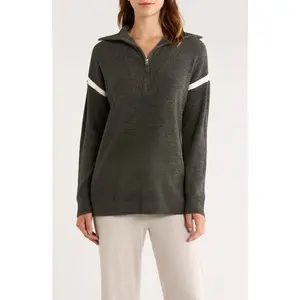 Barefoot Dreams Cozychic Ultra Lite® Side Stripe Half Zip Pullover