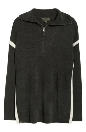 Barefoot Dreams Cozychic Ultra Lite® Side Stripe Half Zip Pullover