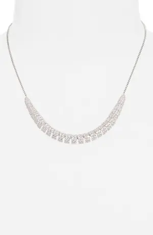 Nadri Crushed Pavé Frontal Necklace