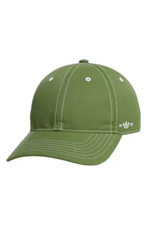 Adidas Stealth Strap Back Baseball Cap - Tech Olive/white