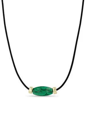 Zoe Chicco Malachite And 14-karat Gold Necklace