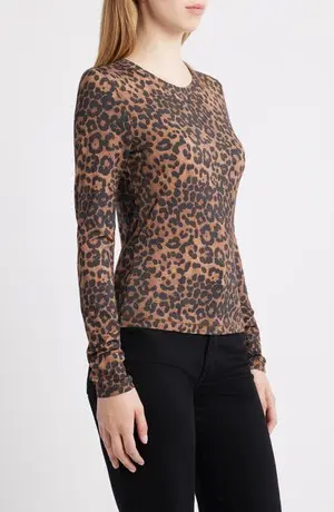 Rag & Bone Luca Printed Long Sleeve Top