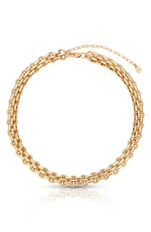 Ettika Box Chain Necklace - Gold