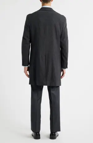 Canali Kei Trim Fit Wool Coat