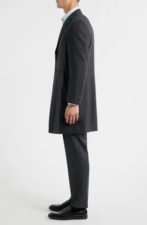 Canali Kei Trim Fit Wool Coat