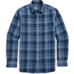 Vineyard Vines Brant Plaid Tech Twill Button-up Shirt - Moonshine
