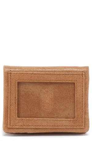 Hobo Lumen Leather Compact Wallet - Whiskey