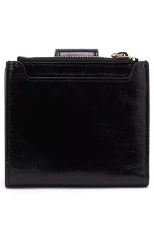 Hobo Dunn Leather Compact Wallet - Black
