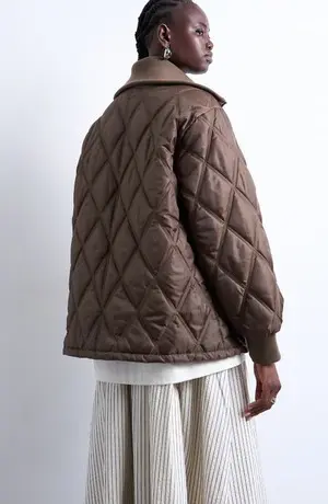 Topshop Quilted Liner Jacket