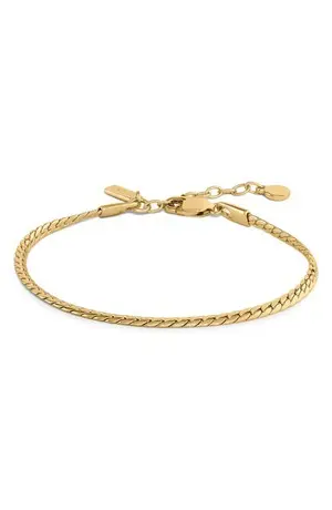 VINCERO Serpentine Chain Bracelet - Gold