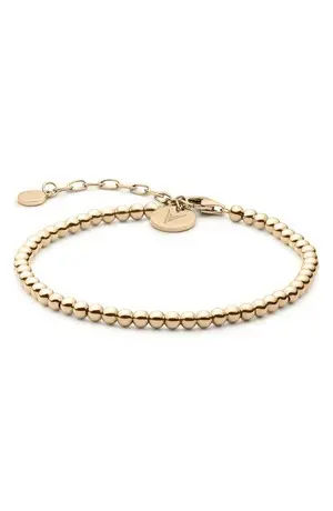 VINCERO Beaded Chain Bracelet - Gold