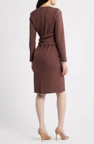 Misook Tie-waist Shift Dress