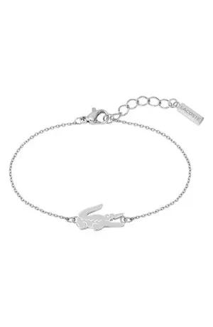 Lacoste Crocodile Chain Bracelet - Silver