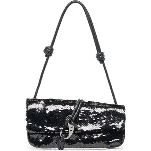 Dolce Vita Alice Sequin Shoulder Bag - Black
