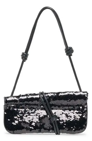 Dolce Vita Alice Sequin Shoulder Bag - Black