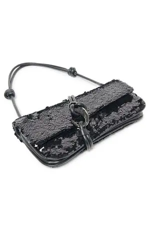 Dolce Vita Alice Sequin Shoulder Bag - Black