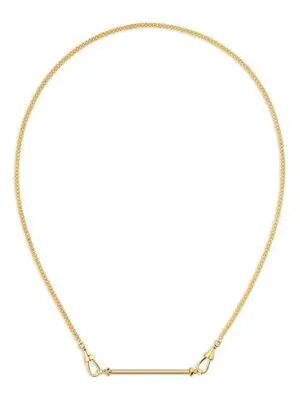 MARIE LICHTENBERG 18k Mini Candy Cane Gourmette Chain Necklace - Gold