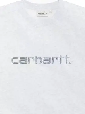 Carhartt Work In Progress Logo-embroidered Sweatshirt - Grey