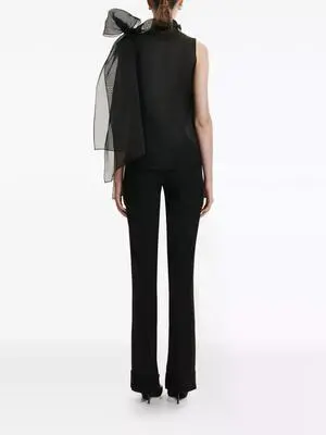 LITA COUTURE Bow-detail Sleeveless Blouse