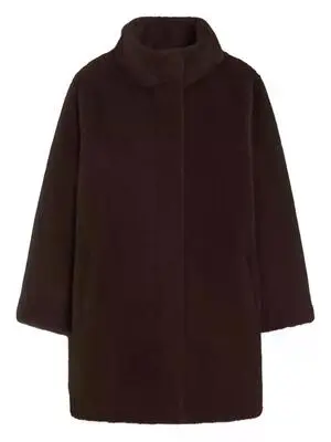 Apparis Blair Funnel-neck Coat - Brown