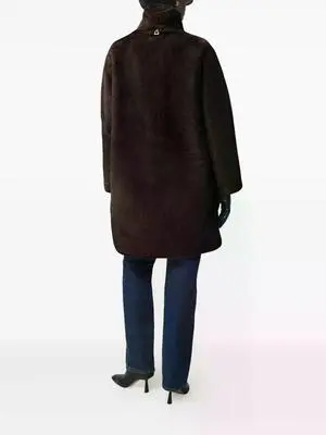Apparis Blair Funnel-neck Coat - Brown