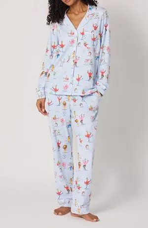 BEDHEAD PAJAMAS Print Jersey Pajamas - Till The Ball Drops