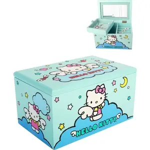 HELLO KITTY Cloud Jewelry Box With Tray - Light Blue