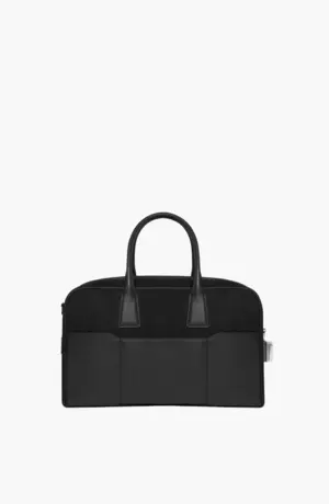AVITEUR Cristallo Nubuck Weekend Bag - Black