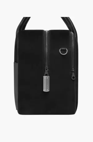 AVITEUR Cristallo Nubuck Weekend Bag - Black