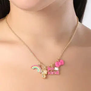HELLO KITTY Charm Set With Necklace Chain
