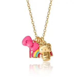 HELLO KITTY Charm Set With Necklace Chain