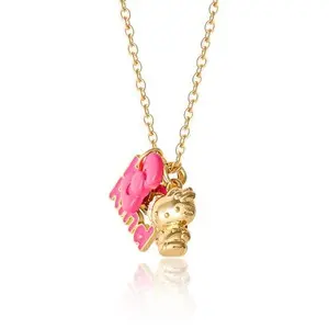HELLO KITTY Charm Set With Necklace Chain