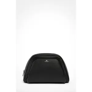 AVITEUR Necessaire Calfskin Zipped Toiletry Bag - Black
