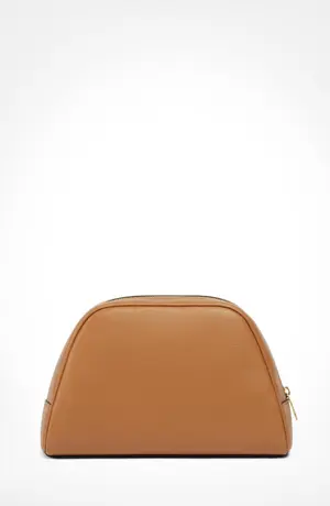 AVITEUR Necessaire Calfskin Zipped Toiletry Bag - Walnut