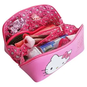 HELLO KITTY Quilted Travel Cosmetic Bag