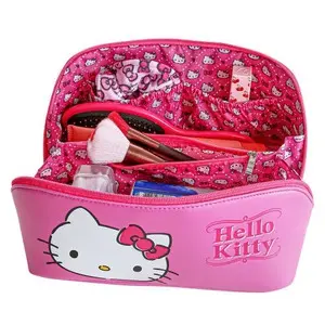 HELLO KITTY Quilted Travel Cosmetic Bag
