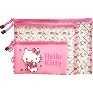 HELLO KITTY Quilt Pattern Travel Pouch Set