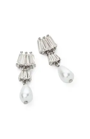 OLIVE & PIPER Rue Drop Earrings - Silver