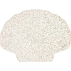 C&F HOME Shell Shaped Placemat S/6 - White